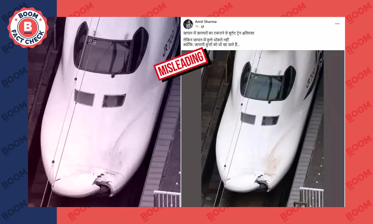 photo of damaged Japanese bullet train is viral with fake claim after ...