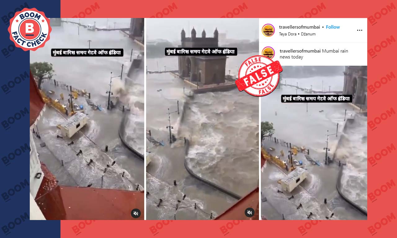 Video of flooding around gateway of india in mumbai is from cyclone taukate 2021
