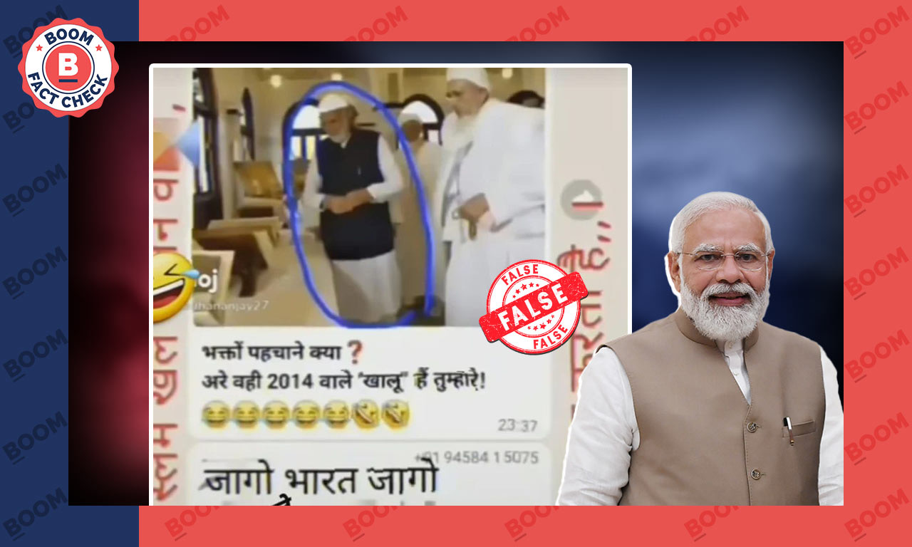 Old edited picture of PM Modi wearing Muslim cap goes viral