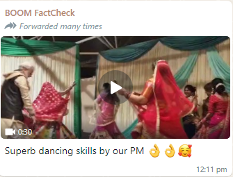 PM Modi is not in this viral video of Garba dancing