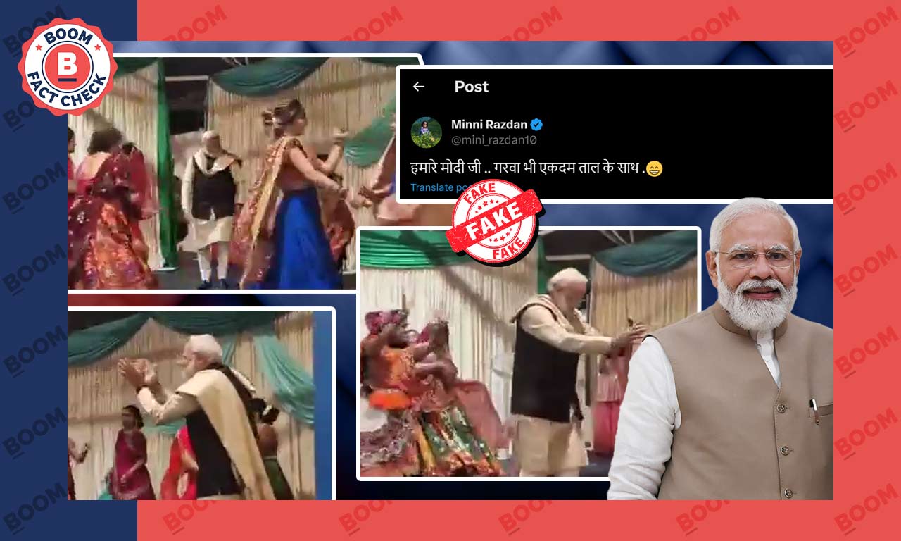 PM Modi is not in this viral video of Garba dancing